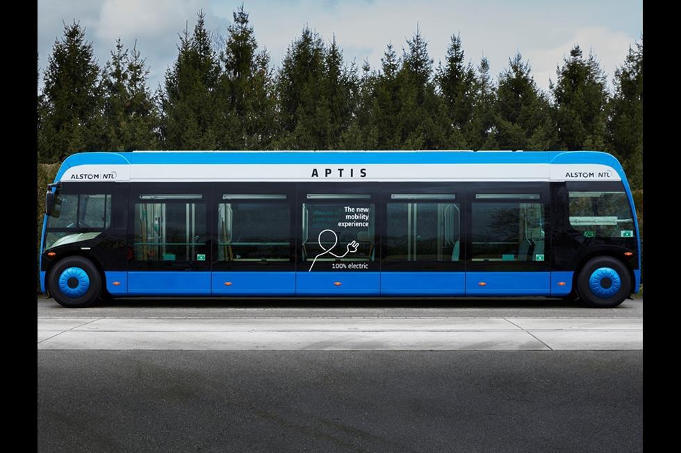 Alstom and NTL launch Aptis electric bus prototype | Metro Report ...
